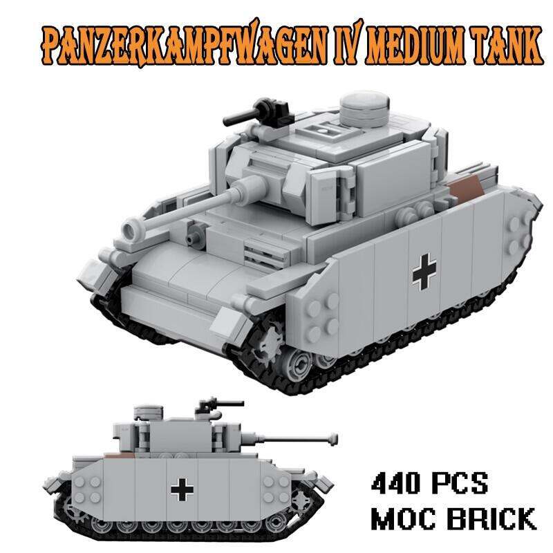 NEW LEGO WW2 German Military Battle Tank Model Building Blocks ...