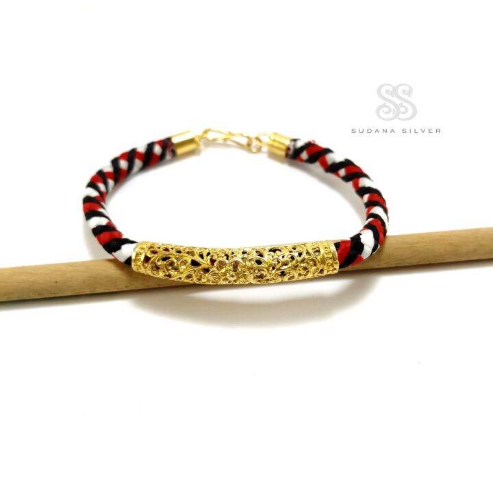 Gelang Tridatu Kombinasi Alpaka Gold Plated Bali | Lazada Indonesia