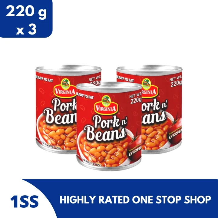 VIrginia Pork & Beans, 220g set of 3 | Lazada PH