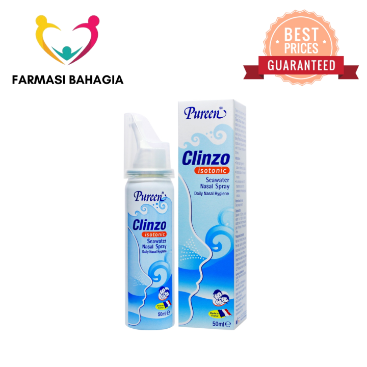 Pureen Clinzo Isotonic Seawater Nasal Spray 50ml | Lazada