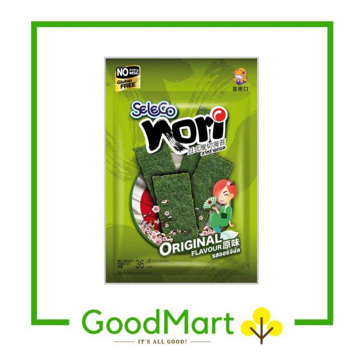 Seleco Nori Crispy Seaweed Original Flavor 36g | Lazada PH