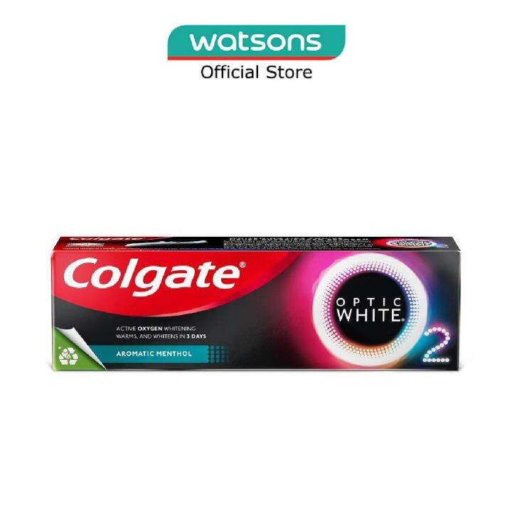 COLGATE Optic White O2 Active Oxygen Whitening Toothpaste Aromatic ...