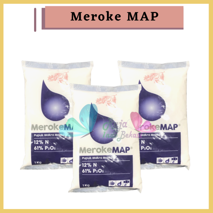 Pupuk Meroke MAP 1kg Repack 400 Gram Pupuk MAP 1 kg 400 gr Mono Amonium ...