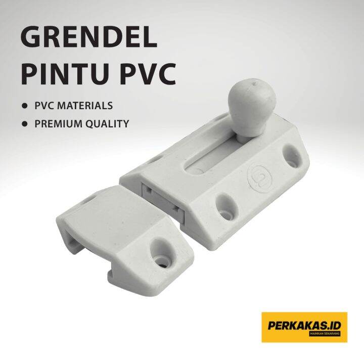 TERMURAH Kunci Pintu Kamar Mandi Grendel PVC 2 Inch Putih | Lazada ...