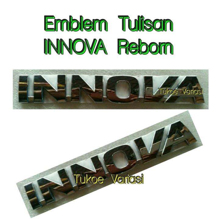 Emblem Logo Tulisan Innova Original Innova Reborn 2016 | Lazada Indonesia