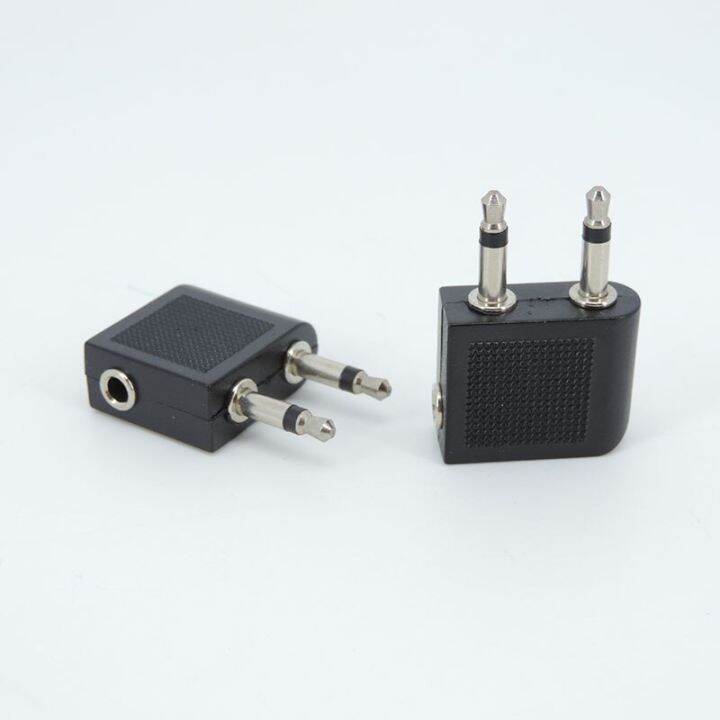 Nickel Plated Air Plane Dual 3.5mm Airplane Socket Airline Headphone ...