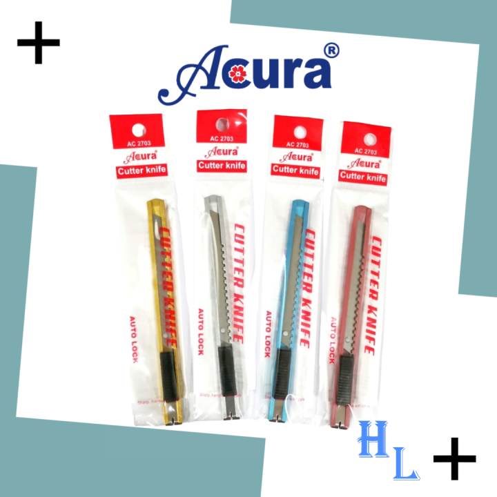 Acura Auto Lock Cutter Knife - AC2703 | Lazada