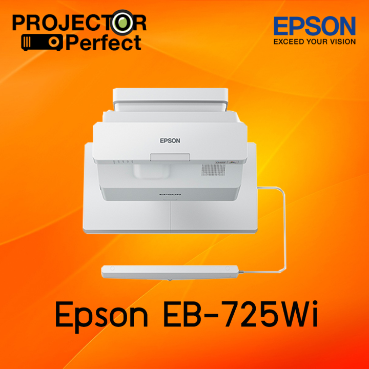 Epson EB-725Wi WXGA 3LCD Interactive Laser Projector with Built-in Wireless สามารถออกใบกำกับภาษี ...