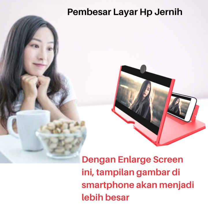 Kaca Pembesar Layar Hp 10 Inch, Penbesar Layar Hp, Alat Pembesar Layar ...