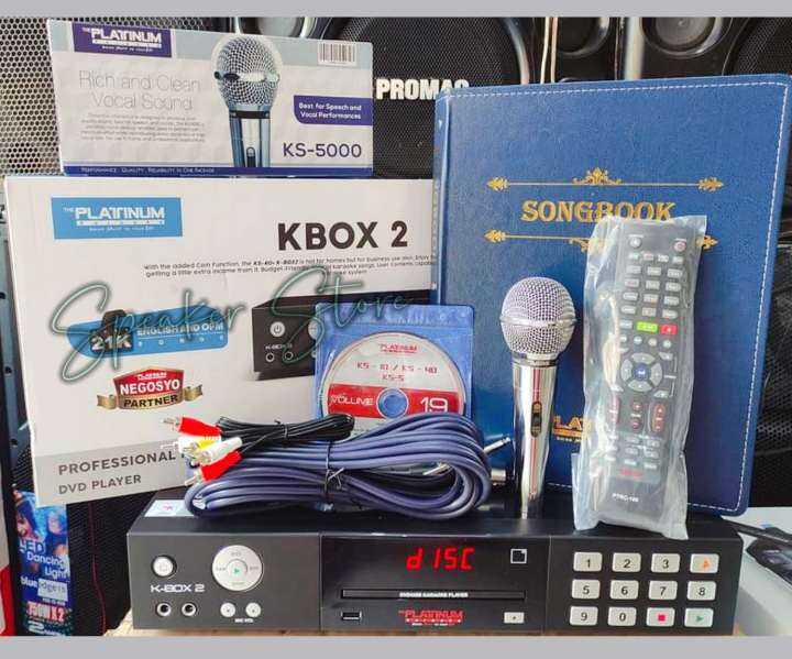 Platinum KBOX-2 Lite DVD Karaoke with 20k English and OPM Songs with song book and Free Platinum ...