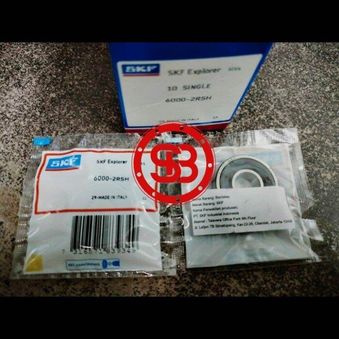 BEARING 6000 2RS / 6000 2RS C3 SKF ORIGINAL | Lazada Indonesia