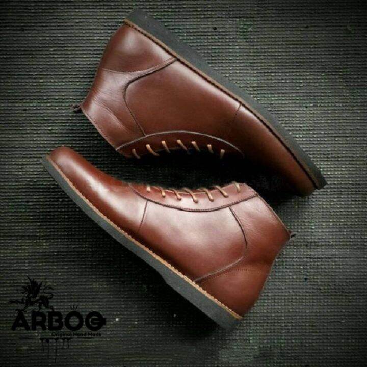 Sepatu Brodo Kulit Pria Aloof Care Boots Murah Kerja Cowok Kantor ...