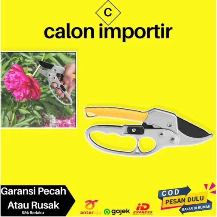 Gunting Taman Mini Pemotong Ranting Tanaman Pagar Hias Bonsai Peralatan ...
