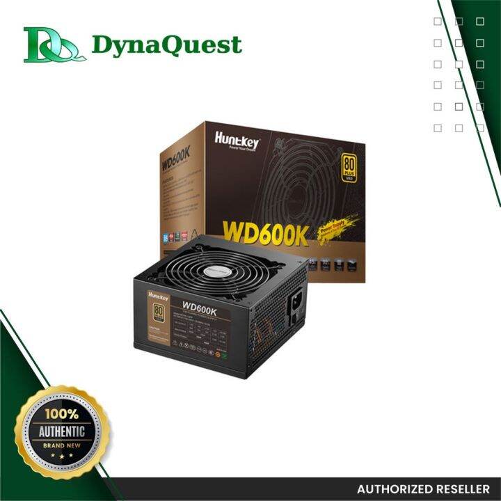 Huntkey WD600K 600W 80 PLUS Gold Non-Modular Gaming Power Supply♛ | Lazada PH