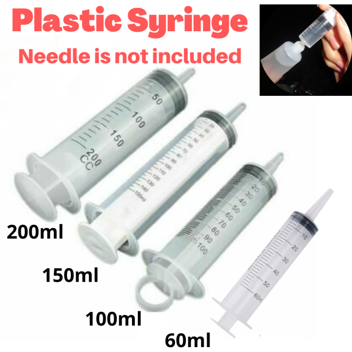 60ml 100ml 150ml 200ml Disposable Syringe Picagari Feeder Sterile ...