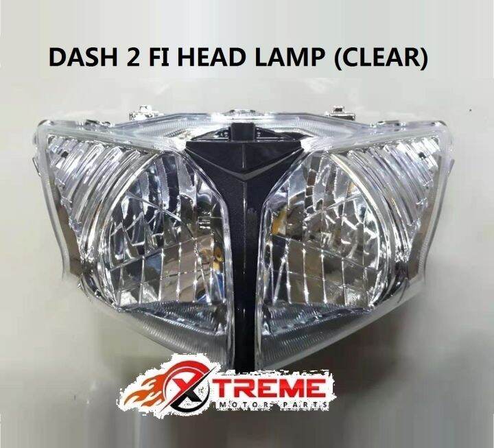 HONDA DASH110 V2 NEW DASH 2 FI FUEL INJECTION HEAD LAMP LIGHT ASSY SET CLEAR | Lazada