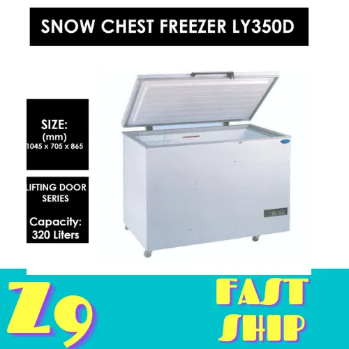 SNOW LY350LD Chest Freezer Top Opening 350 Liter Deep Freezer Peti ...