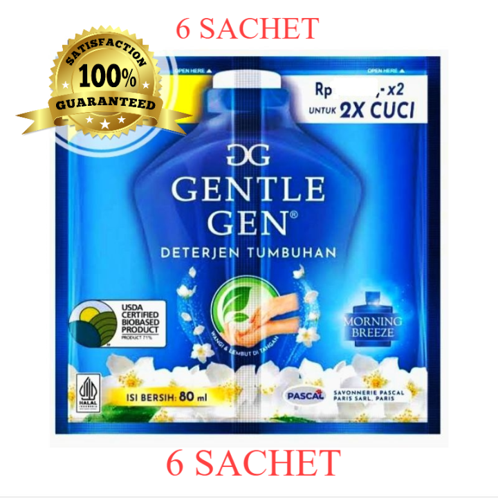 GENTLE GEN Sachet 80ML Sabun Cuci Cair Liquid MORNING BREEZE SACHET ...