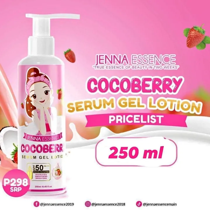 Jenna Essence Cocoberry Serum Lotion Whitening Lotion | Lazada PH