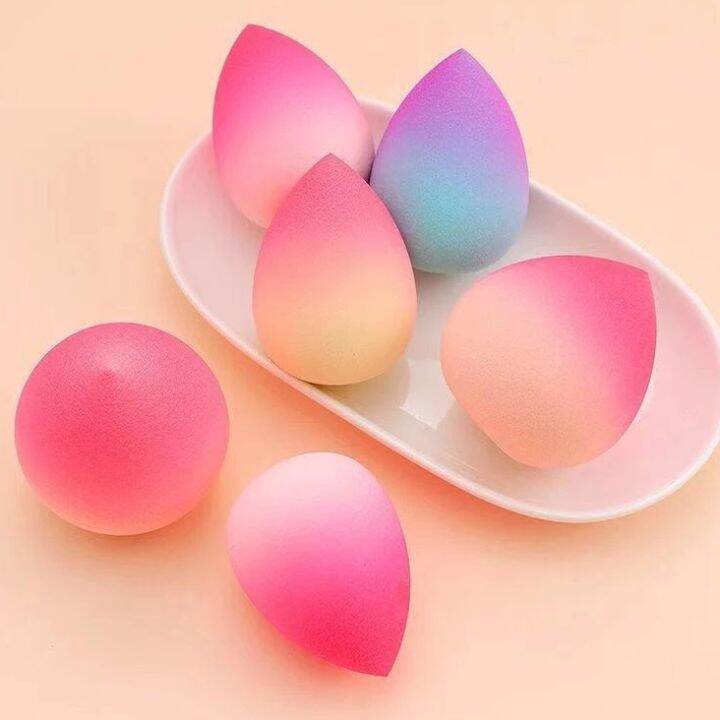 Spons Makeup Hydrophilic Basah Dan Kering Bentuk Tetesan Air Warna ...
