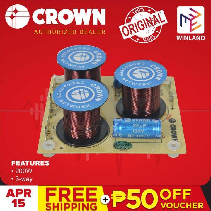 CROWN ORIGINAL Dividing Network 200W 3-Way 200 Watts Crossover CN-310 *WINLAND* | Lazada PH