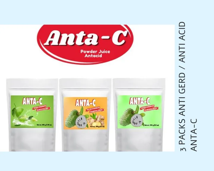 100g 3 PACKS ANTI GERD / ANTI ACID ANTA-C / 3 FLAVORS CALAMANSI ...