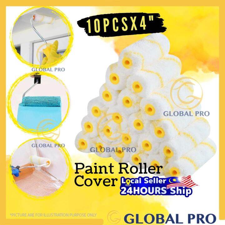 [10PCS] 4" Paint Roller Refill Home Decorator DIY Painting Paint ...