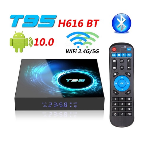 กล่องแอนดรอย android TV box T95 H616 รุ่นล่าสุด 2020 NEW TV Box Android 10.0 รองรับภาพระดับ 6K ...