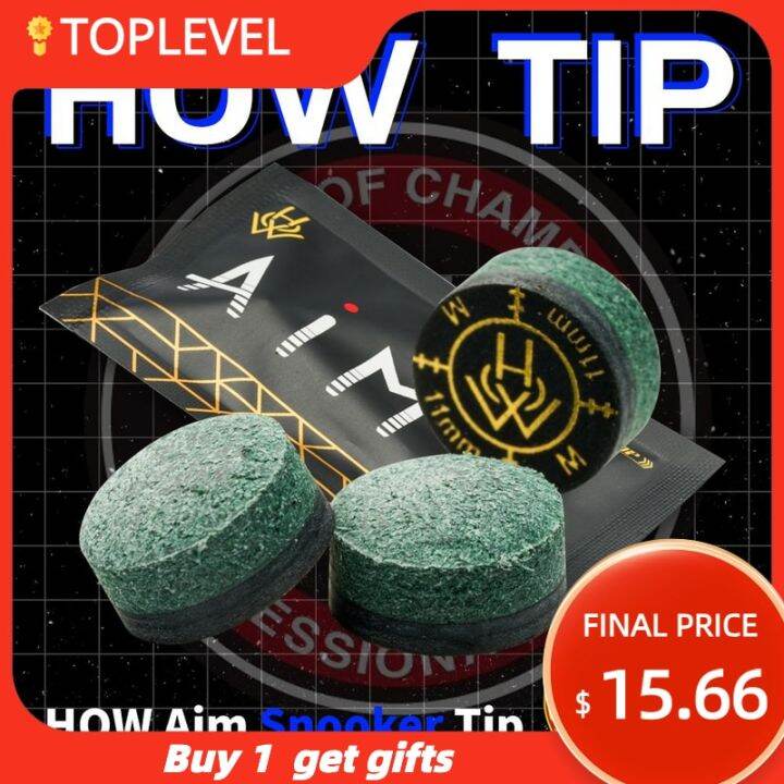 HOW Tip Aim Snooker Tip 11Mm MH/M/H Pool Cue Tip Imported Leather ...