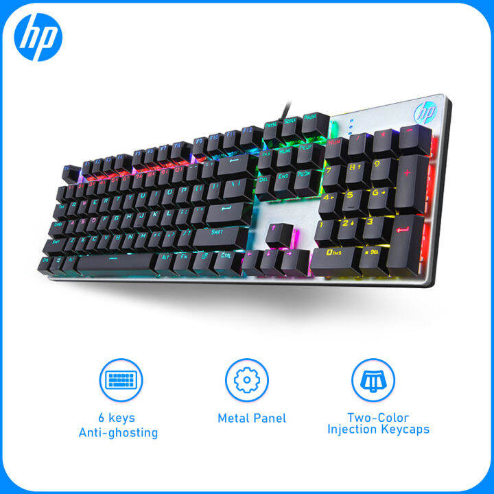 GK400แป้นพิมพ์แบบมีสายลอยได้ Keycap Full Key Anti-Ghosting ที่มีสีสันแสงผลสำหรับสำนักงานบ้าน ...