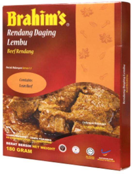 Brahim's Rendang Daging Lembu 180g / Beef Rendang Brahim Brahims MRTE ...