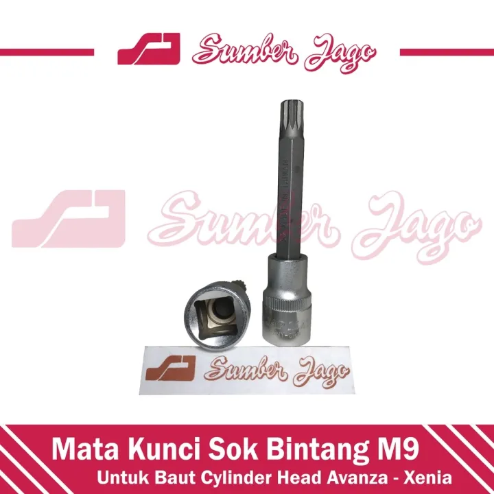 M9 Star Socket Wrench For Cylinder Head Avanza - Xenia Bolt | Lazada PH