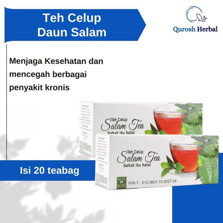Teh Daun Salam Teh Celup Daun Salam Salam Tea 20 Kantong Obat anti ...
