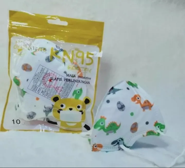 10pcs children KN95 facemask cartoon mask 3D stereo high-level ...
