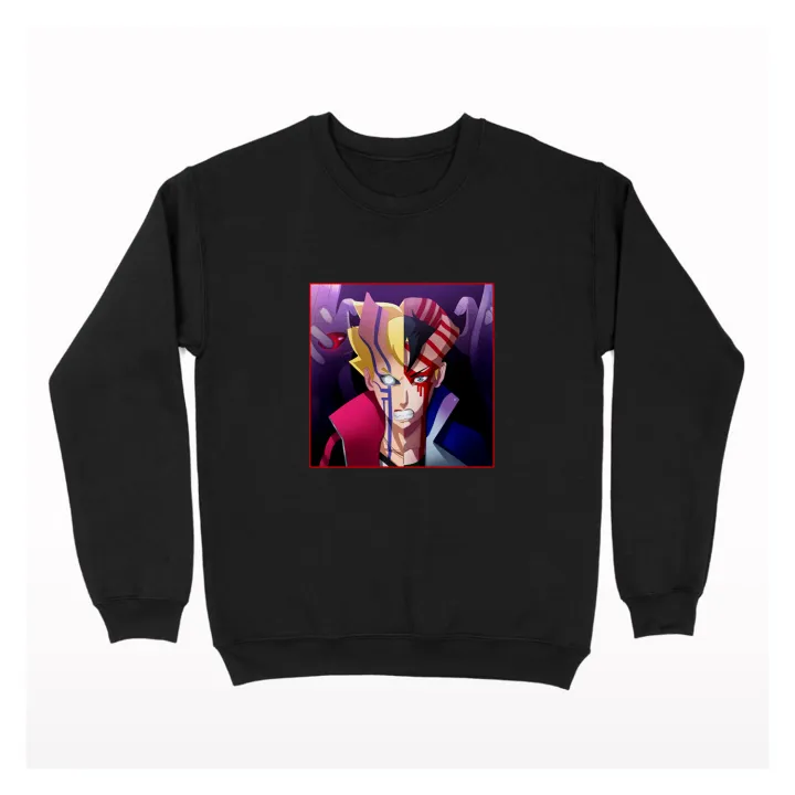 SWEATER CREWNECK うずまきボルト BORUTO UZUMAKI ANIME MANGA SARADA UCHIHA ...