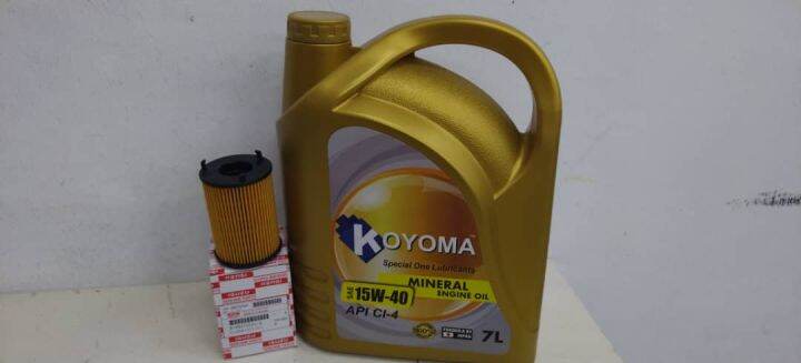 ISUZU D-MAX 1.9 BLUE POWER OIL FILTER + KOYOMA 15W40 CI-4 7LITER ENGINE ...