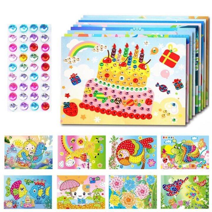 DIY Diamond Stickers Handmade Crystal Paste Painting Puzzle Toys Kids ...