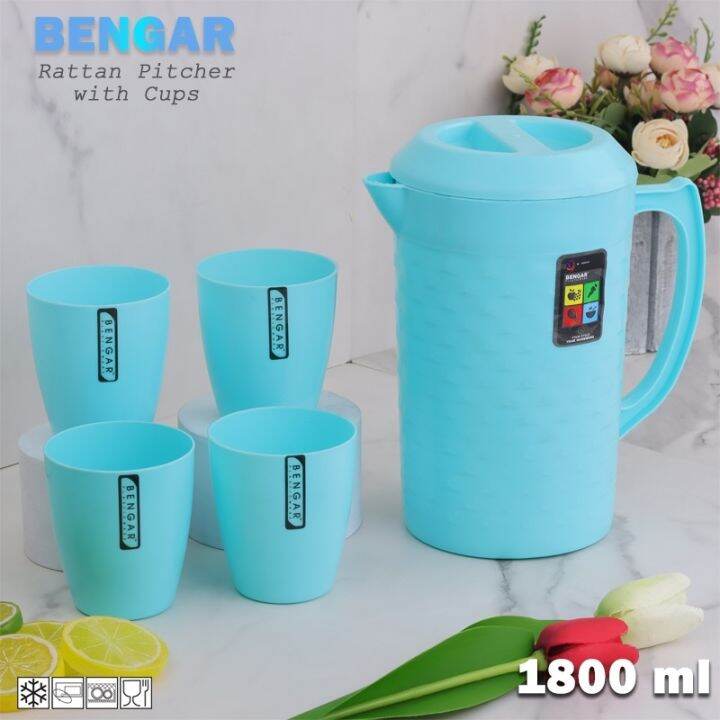 【COD】 pitcher set pichel Jugs Pitchers petchel with baso plastic ...