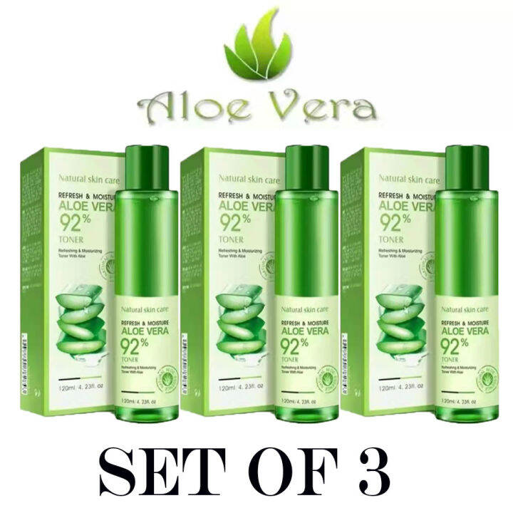 ( Set of 3 ) 92% Aloe Vera Toner 120ml | Lazada PH