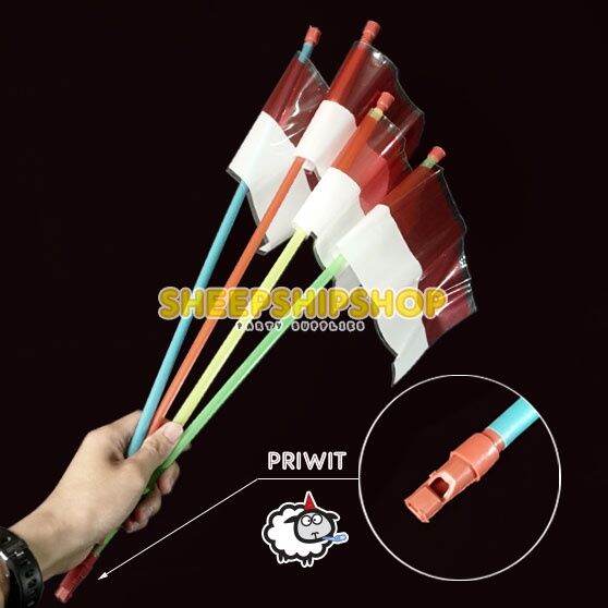 PLUIT BENDERA MERAH PUTIH ISI 20 PCS / Priwit Gagang Bendera Dekorasi ...