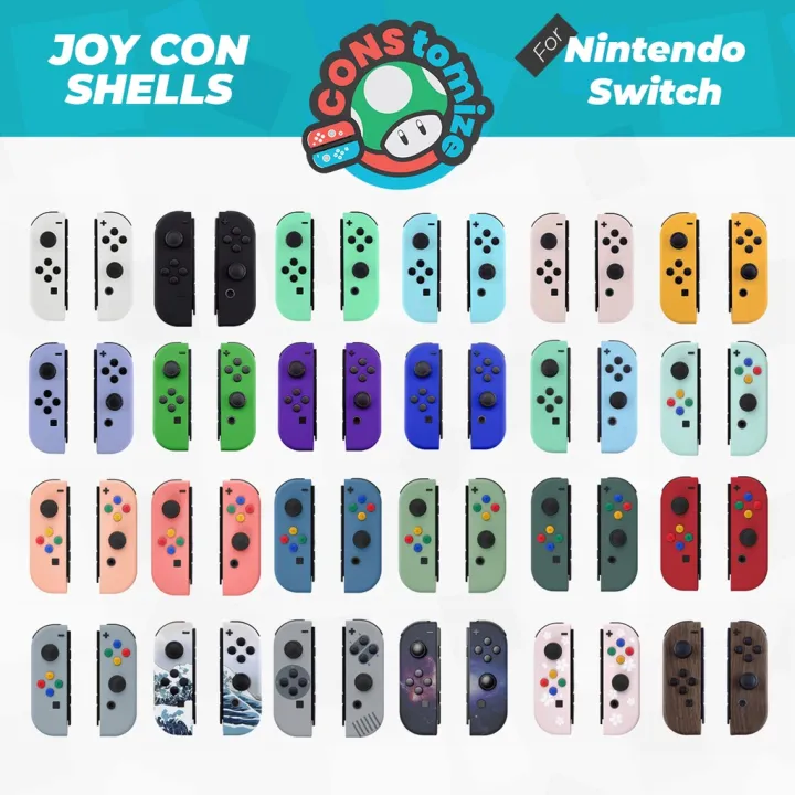 ♭Nintendo Switch Replacement Joy Con Shell - Soft Touch Joycon Shells ...