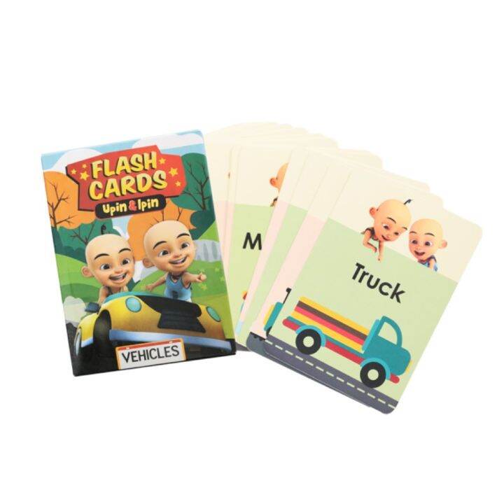 [ Local Ready Stocks ] Original Genuine Upin Ipin Flash Card ( Vehicles ...