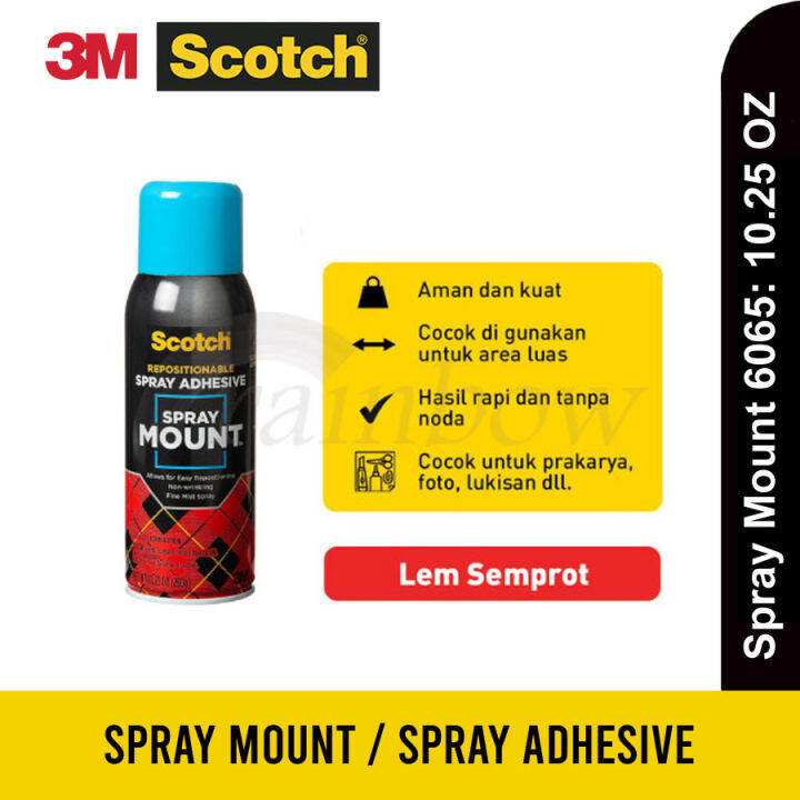 3M Scotch 6065 Lem Semprot Daya Rekat Kuat Spray Mount 10.25 Oz | Lazada Indonesia