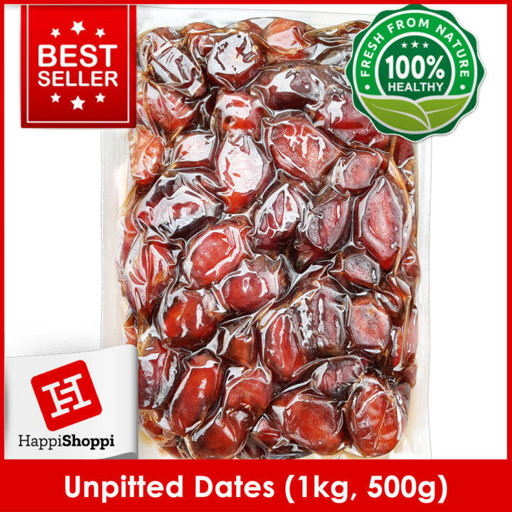 Saudi Dates Fruits 1 kilo 500g Dried Preserved Pressed Vacuum Sealed ...
