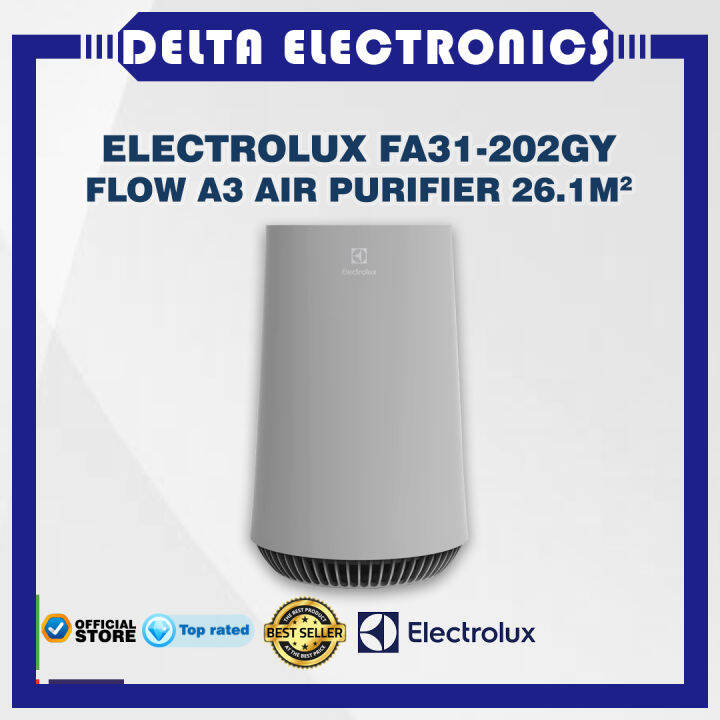 Electrolux FA31-202GY Flow A3 Air Purifier [21.1 m2] | Lazada Indonesia