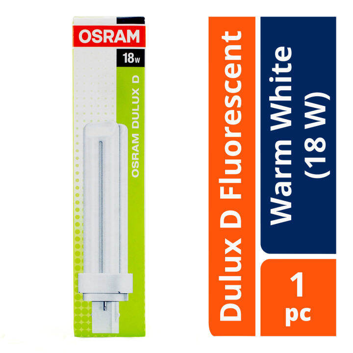 OSRAM DULUX D PLC 18W/827/865 (COOL DAYLIGHT / WARM WHITE) | Lazada