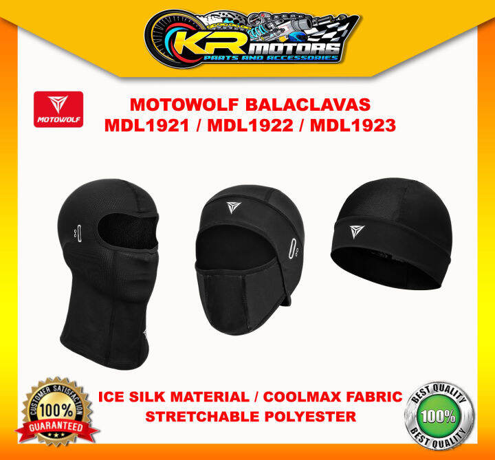 Motowolf Balaclava Face Mask for Bikers / Motorcycle Riders - Original ...