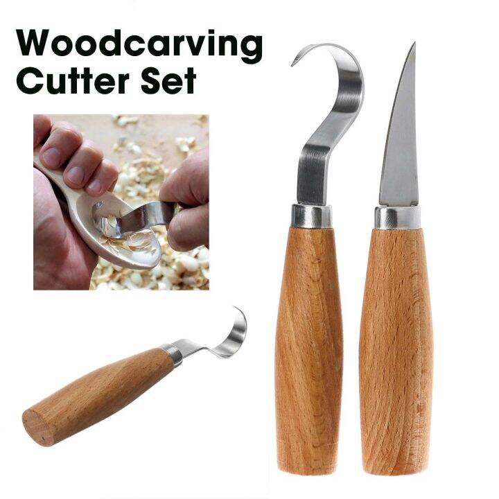 Wood Carving Knife Chisel Woodworking Cutter Hand Tool Set Woodcarving ...