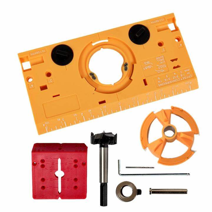 35mm Wood Cutter Carpenter Opening Positioner Concealed Hinge Jig ...