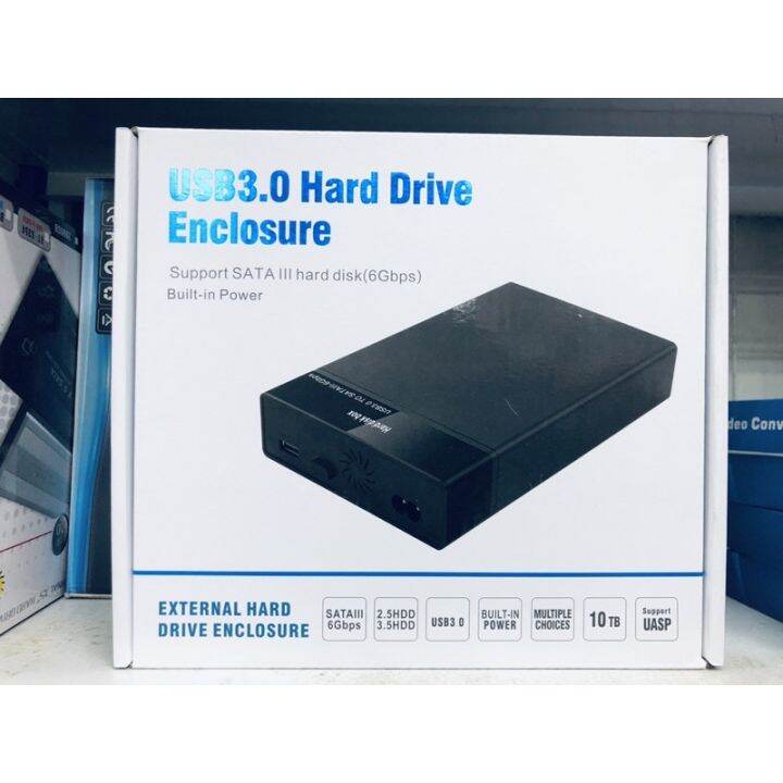HDD Case 3.5 SATA to USB 3.0 External Hard Drive Enclosure สำหรับ SSD ...